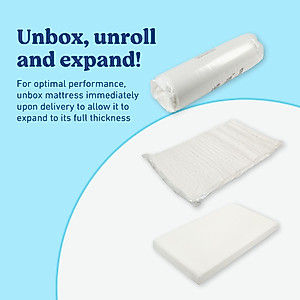 Graco Premium Foam Crib & Toddler Mattress – GREENGUARD Gold and CertiPUR-US Certified, 100% Machine Washable, Breathable, and Water-Resistant Cover, Meets All Applicable Category Safety Standards