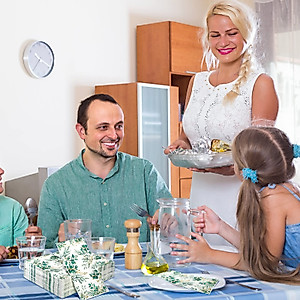 100 Pcs Eucalyptus Napkins 3 Ply Disposable Eucalyptus Leaf Paper Green Leaves Guest Towels Cocktail Napkins Greenery Paper for Home Party Birthday Baby Shower(8 x 4.3 Inch Folded)