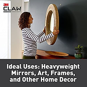 3M CLAW Drywall Picture Hanger with Temporary Spot Marker, Holds 15 lbs, 6 Hangers, 6 Markers/Pack