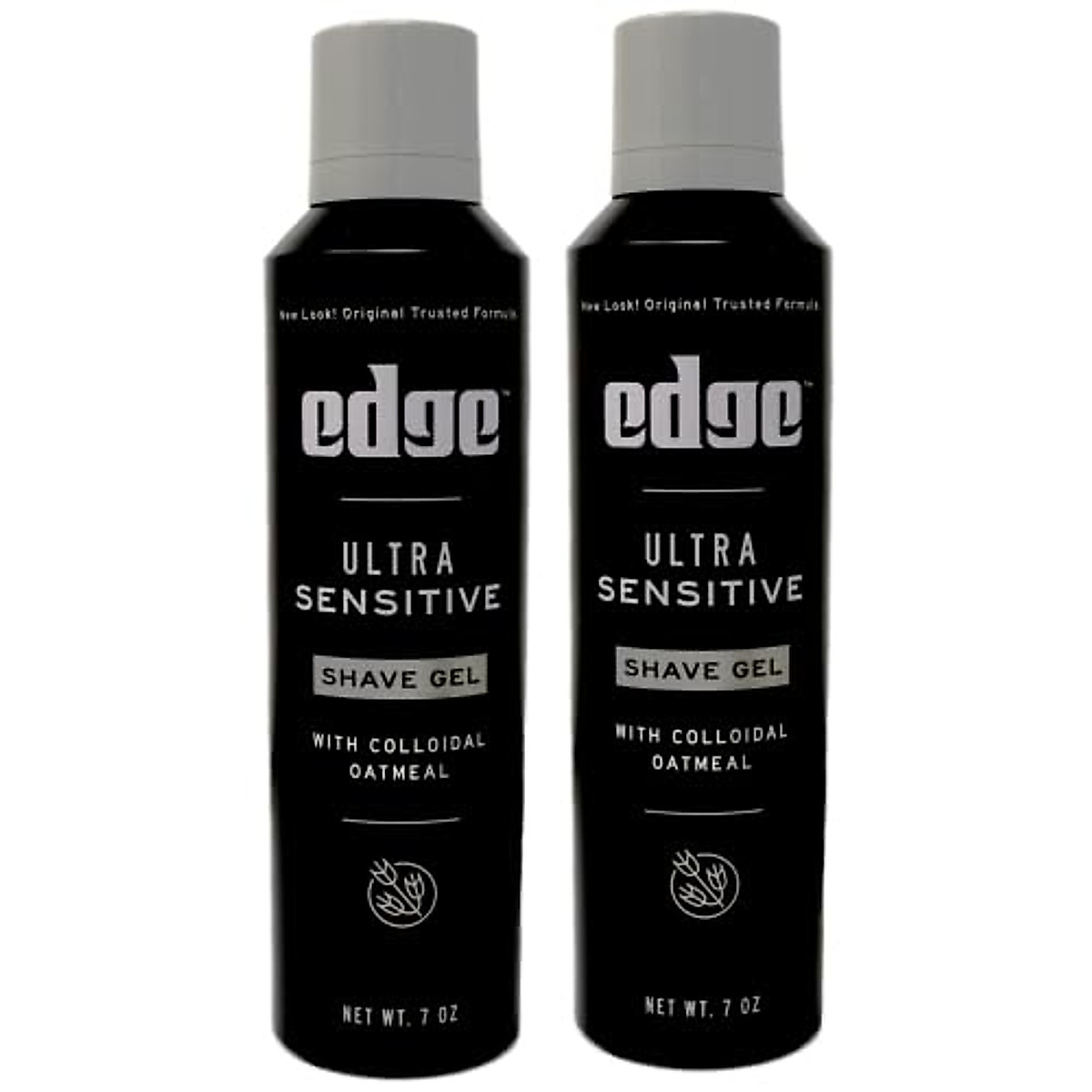 Edge Shave Gel, Fragrance Free, Ultra Sensitive with Oat Meal 7 oz (Pack of 2)