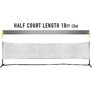 Franklin Sports Pickleball Net Set Outdoor Portable Pickleball Court Net - (2) Paddles + (2) Pickleballs - Half Court Set