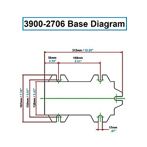HHIP 3900-2706 6" Heavy Duty Cross Slide Vise, Metric Dial