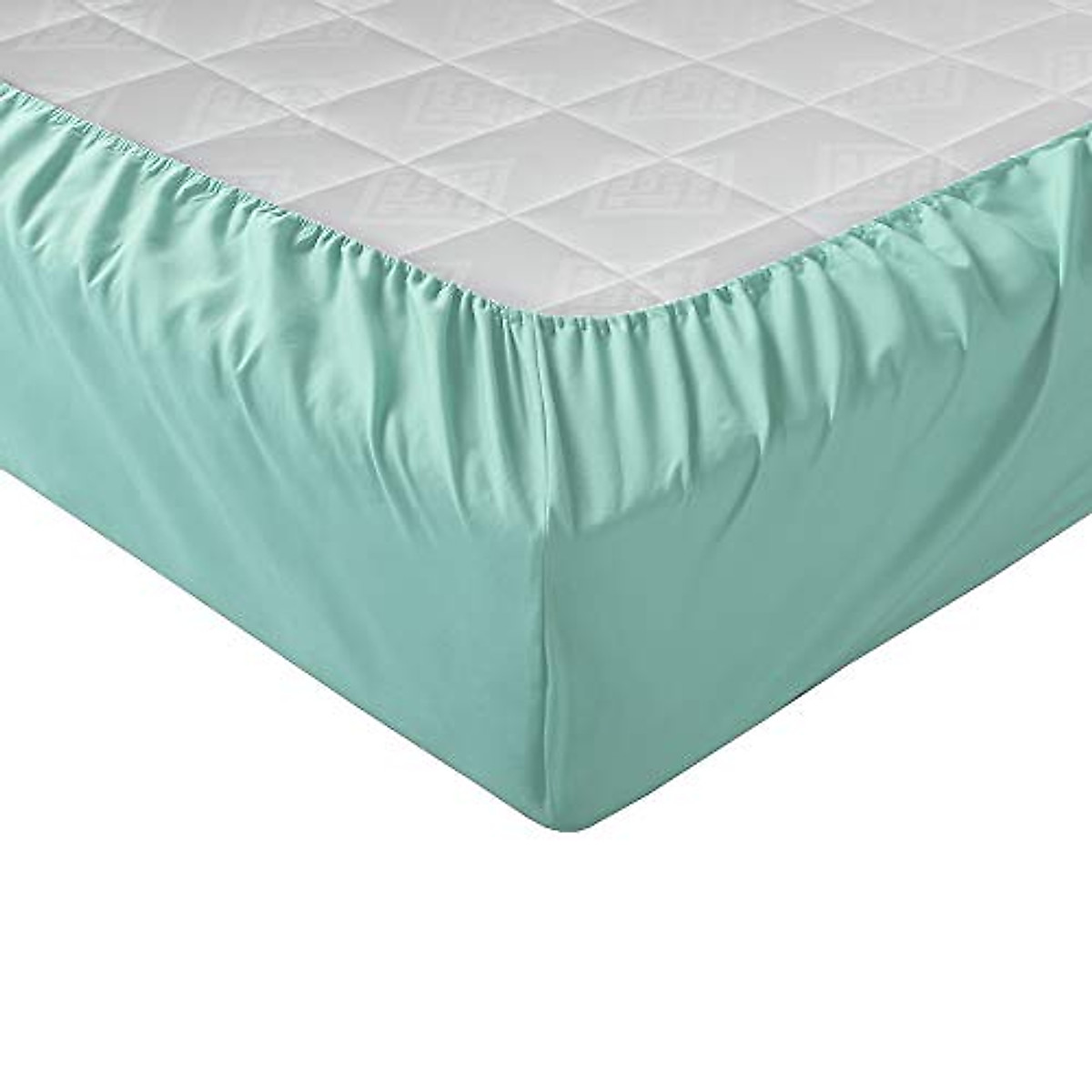 Comfort Spaces CS20-0118 Microfiber Set 14" Deep Pocket, Wrinkle Resistant All Around Elastic-Year-Round Cozy Bedding Sheet,6 pcs, Matching Pillow Cases, Queen, Aqua