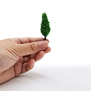 Miniature Trees and Bushes Model Trees Diorama Trees Woodland Scenic Train Scenery Railroad Architecture Fake Trees for DIY Crafts Landscape, 40 PCS by Baryuefull