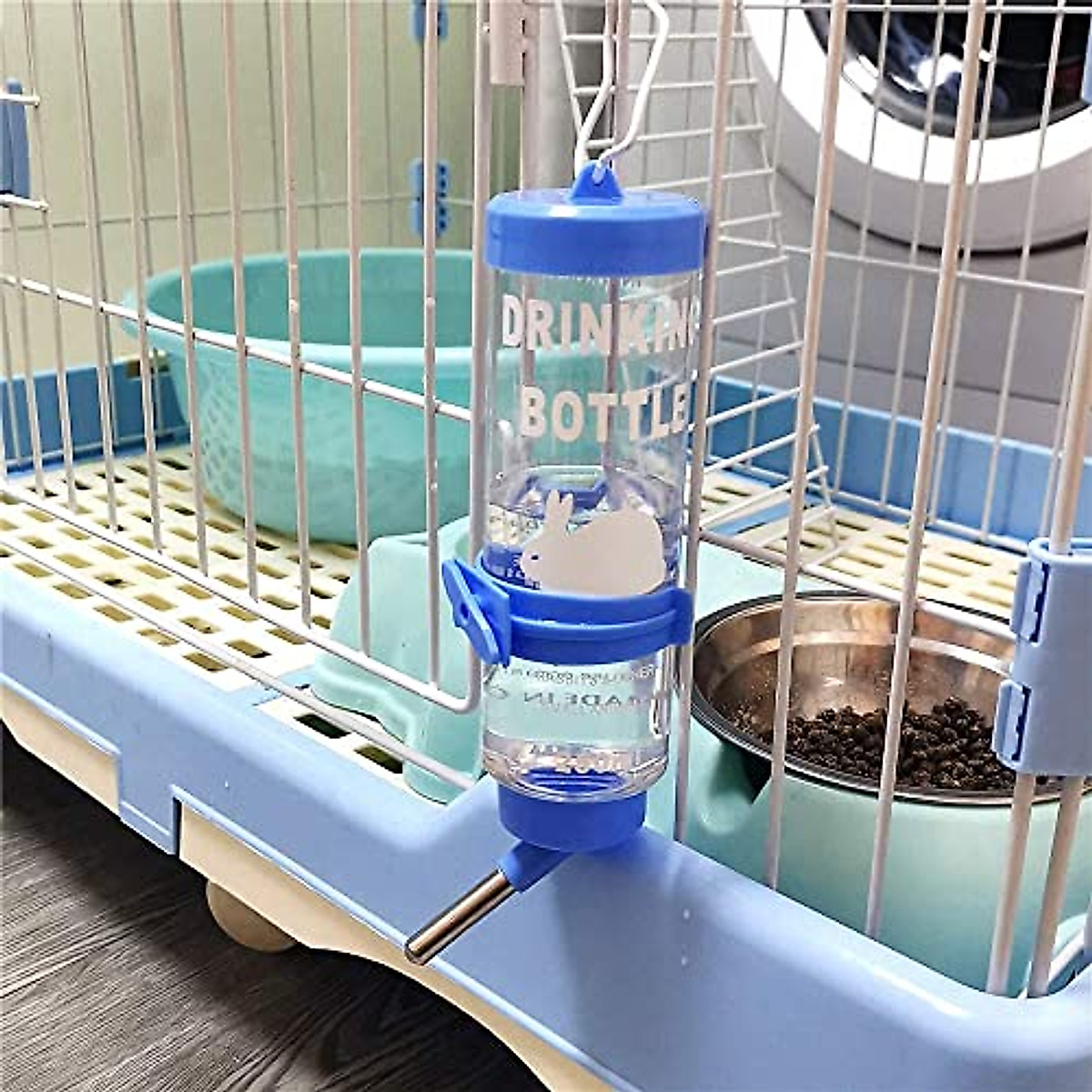 2PCS 8.45 oz No Drip Small Animal Water Bottle, BPA Free Best Water Bottle for Small Pet/Bunny/Ferret/Hamster/Guinea Pig/Rabbit