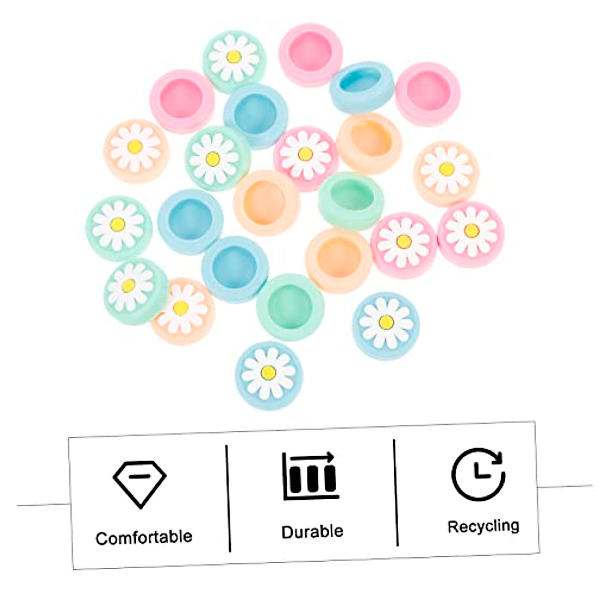 SOLUSTRE 24pcs Protective Joystick Lite Rock Console Thumb Compatible for Switch Cap Grip Cover Stick Button Compatible with Switch Game Switch Thumb Grips