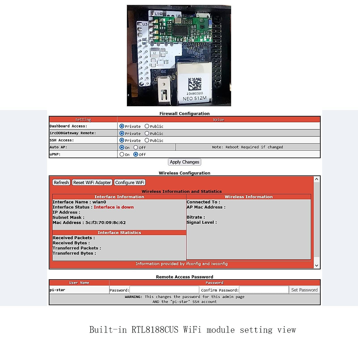 MMDVM Nano Hotspot - Portable NanoPi NEO with NanoHat OLED MMDVM with External WiFi Module | Allwinner H3 RAM 512MB Ubuntu Ready | Supports C4FM YSF NXDN DSTAR P25 DMR | CNC Alloy Case Heatsink