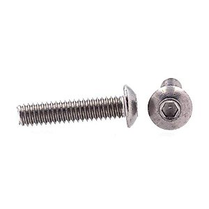Prime-Line 9168888 Socket Cap Screws, Button Head, Hex (Allen) Drive, #8-32 X 3/4 in (10 Pack)