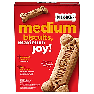 Milk-Bone Original Dog Treats for Medium Dogs, 24 Ounce, Crunchy Biscuit Helps Clean Teeth