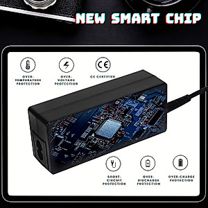 19V 3.42A 65W Replacement Laptop Battery Charger for Samsung Notebook 9 Pro NP940X5N Ac Adapter Power Supply Cord (3.01.0 mm)