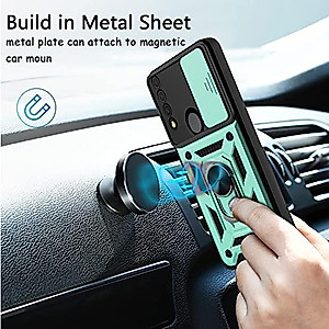 JCUEGRNY Compatible with TCL 30 XE 5G Case,TCL 20R 5G Phone Case,[2 Pack] HD Screen Protector.Built Slide Camera Protection Cover,Military Heavy Duty Protective Hard Shell for TCL 30 XE 5G Green