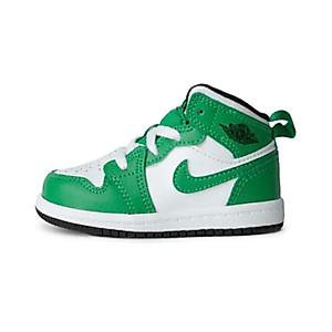 Jordan 1 Mid Toddler's Lucky Green/Black-White (DQ8425 301) - Size 8c
