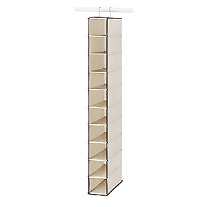 Whitmor 10 Section Hanging Shoe Shelves 11.5x5.5x48.0