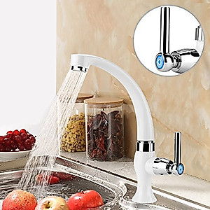 Plastic Tap,Bathroom Kitchen Sink Faucet ABS Plastic Single Handle Bar Faucet Cold Water Faucet Water Tap for Kitchen Sink Bathroom Basin Bathtub Mop Pool G1/2(Straight Handle)
