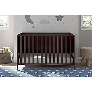Graco Theo Convertible Crib (Espresso) – Converts from Baby Crib to Toddler Bed and Daybed, Fits Standard Full-Size Crib Mattress, Adjustable Mattress Support Base