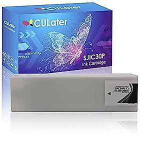CULater SJIC30P(K) Remanufactured Ink Cartridge Replacement for C33S020635 Ink Cartridge for TM-C7500G Series (1 Black)