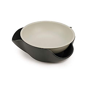 Joseph Joseph 20156 Double Dish Pistachio and Snack Serving Bowl, Gray