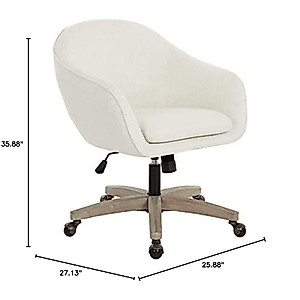 OSP Home Furnishings Nora Office Chair, Linen