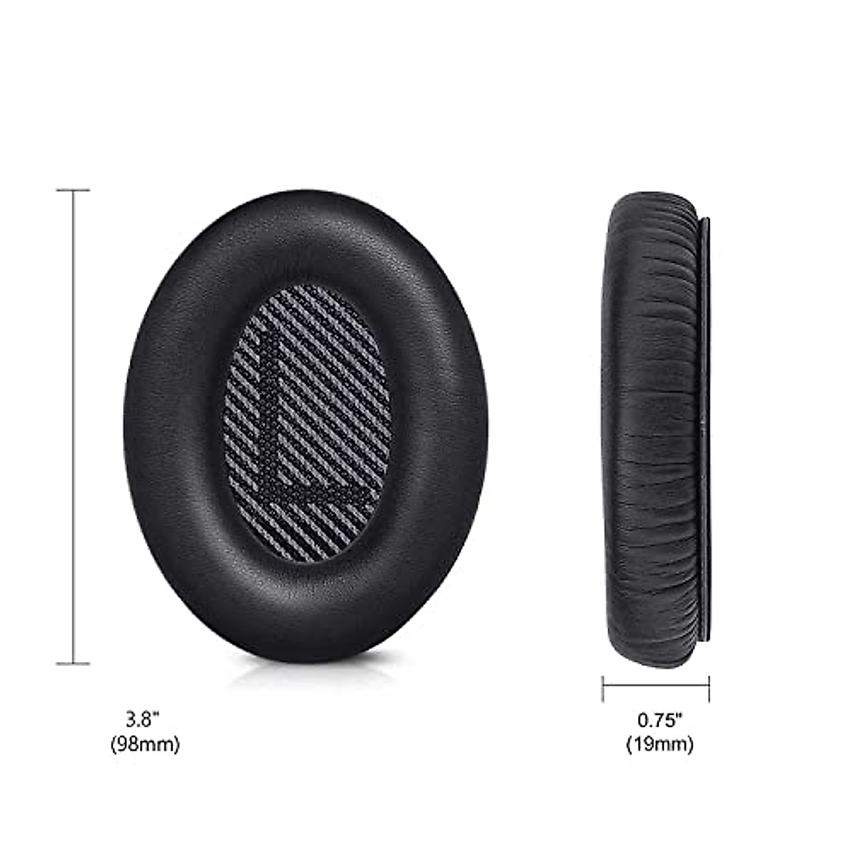 Headphones Replacement Ear Pads for Bose QC15, QC25, QC35, QC35ii. (QC35, QC35II)