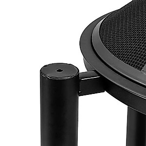 22" Fire Pit,Outdoor Wood Burning Heavy Duty Steel Grill Firepit Bowl with Mesh Spark Screen Cover Log Grate for Camping Picnic Bonfire Patio Backyard Garden Beaches Park