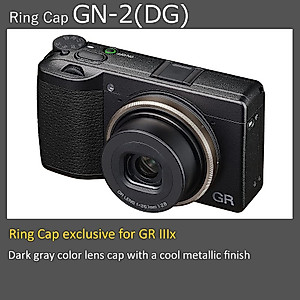 RICOH Ring Cap GN-2 (DG) Dark Gray [Compatible Models: GR IIIx] [Dark Gray Color with Metallic Finish] [Replacement Ring Cap to Dress up The Camera] 30492