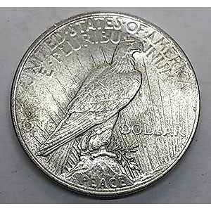 1924 P Silver Peace Dollar Dollar AU Fine Details Condition