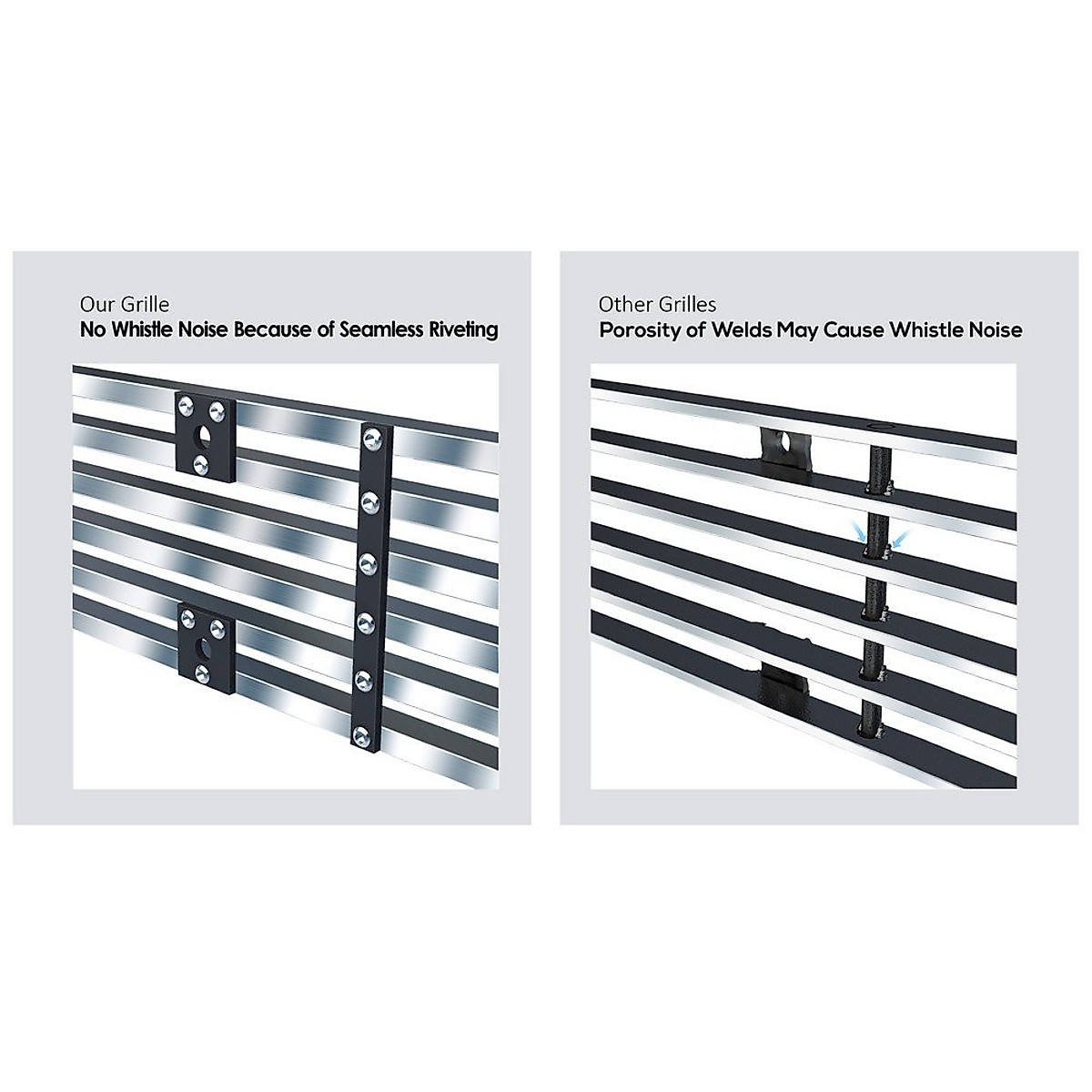 APS Compatible with 2004-2008 Ford F-150 Honeycomb Style Main Upper Billet Grille Grill Insert F65727A