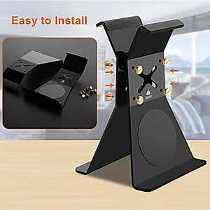 TXEsign Headphone Stand Universal Headphone Holder for AirPods Max/HyperX Cloud II/Sony/Bose/Beats, Acrylic Headphones Holder Earphone Desktop Hanger Gaming Headset Stand for Desk (Black)