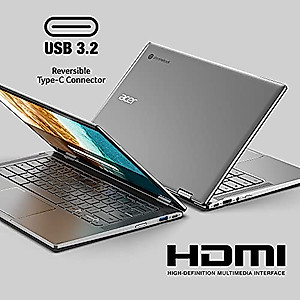 Acer Chromebook Spin 514 Convertible Laptop | Intel Core i3-1110G4 | 14" Full HD IPS Gorilla Glass Touch Display | 8GB LPDDR4X | 128GB SSD | DTS Audio | Intel Wi-Fi 6 AX201 | Chrome OS | CP514-2H-3678