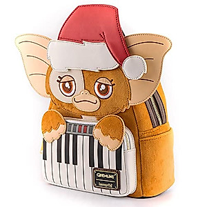 Loungefly Gremlins Gizmo Holiday Cosplay Adult Womens Double Strap Shoulder Bag Purse with Removable Hat