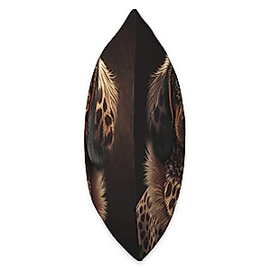 Dachshund Dog Gift Ideas LTD Dachshund Wiener Dog in Leopard Print Throw Pillow, 16x16, Multicolor