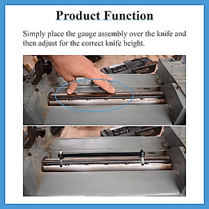 Portable Planer Knife Setting Gauge, Only Fits Delta 12" Portable Planers 22-540 Type 1&2 & 22-547&TP300 Jointer Planer Knife Setting Jig Planer Knife Depth Adjustment Gauge Setter, Woodworking Tool