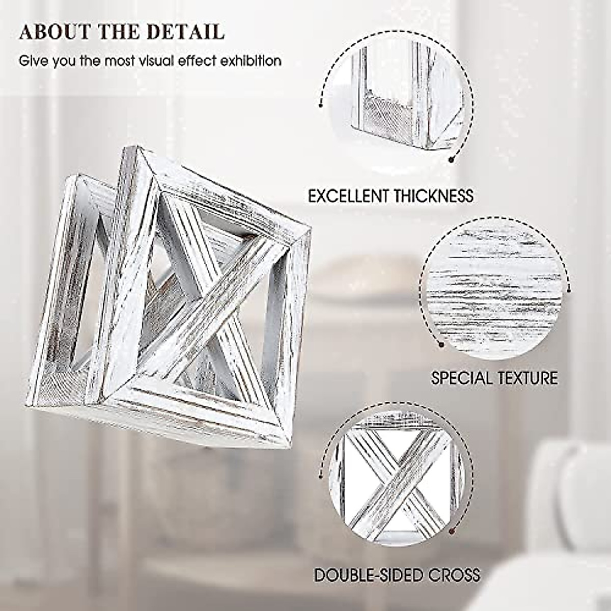 PUERSI Farmhouse Wooden Napkin Holder and Lazy Susan Turntable , Perfect for Table Centerpiece, Rustic Kitchen Decor for Counter