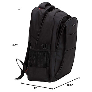 Rockland Business Pro USB Laptop Backpack, Black, Large