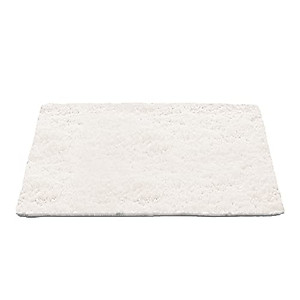 Rectangle Rug, Area Rug for Kids Play Tent, Mat Pad for Kids Playhouse for Nursery Baby Room, Children Room Home Decor Dormitory Soft Velvet 51" Lx38.5 W White
