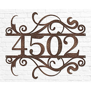 House Number Sign | Metal Address Sign | Address Plaque | Home Number Sign | Custom Address Decor | House Warming Gift | Front Door Sign