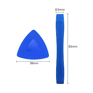 8 Pieces Anti Static Opening Pry Tools Kit, Thin Plastic Guitar Picks and Dual Ends Nylon Spudger for Cell Phone Laptop Tablet Computer Watch Repair