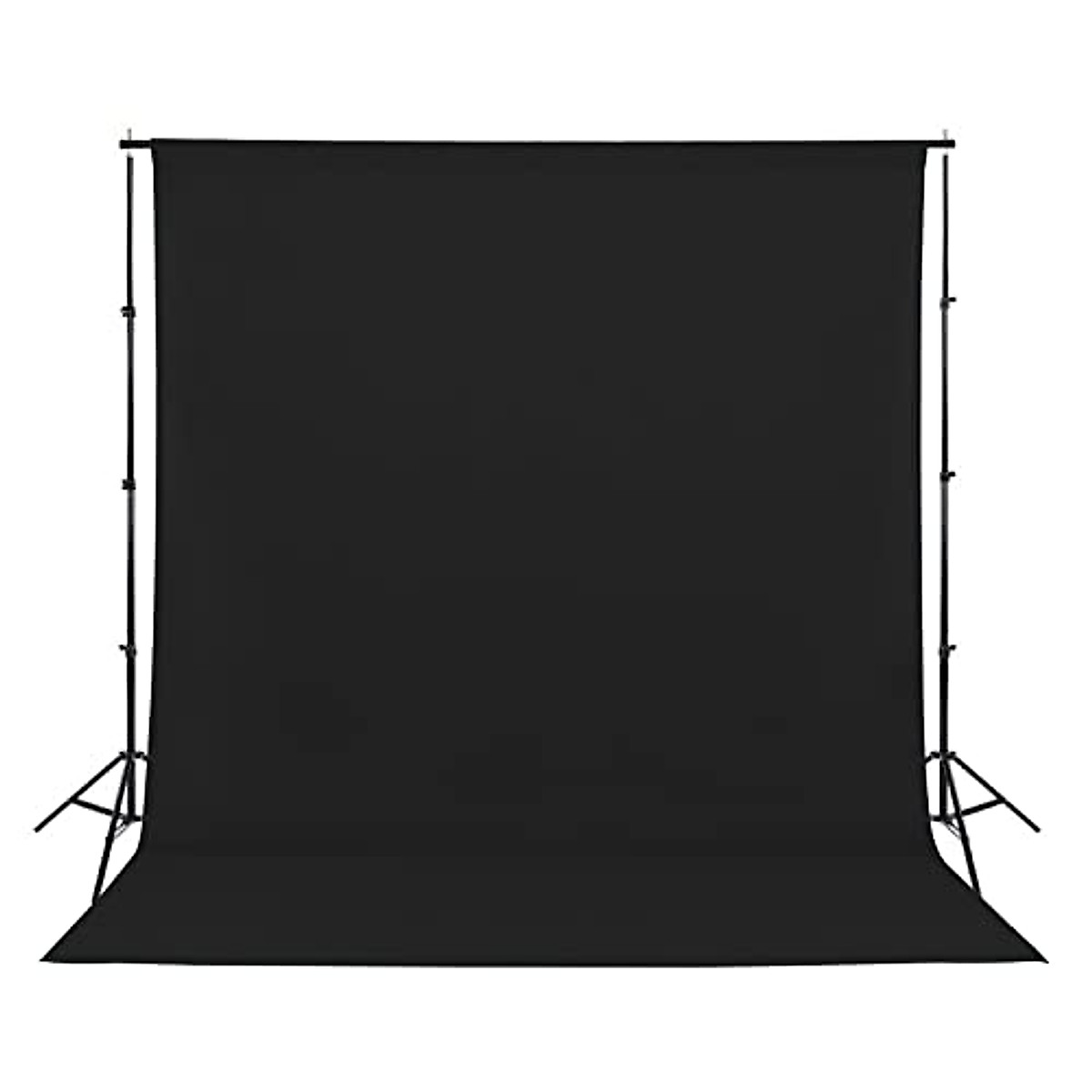 Sugargirl Black Backdrop Background for Photography, 8X10FT Photo Backdrop Black Screen Photo Booth Backdrop for Photoshoot Party Video(1 Panel)