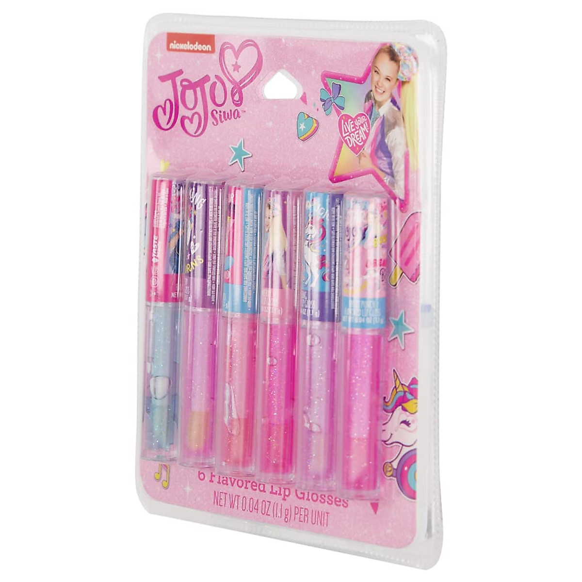 JoJo Siwa 6 Piece Lip Gloss Clamshell