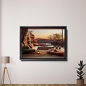 Rainbow Joshua Tree Art Print, Abstract Desert Landscape Artwork, Boho Wall Art, Retro Art, Eclectic Home Decor, Mid Century Modern, Wall Art, Art Decor