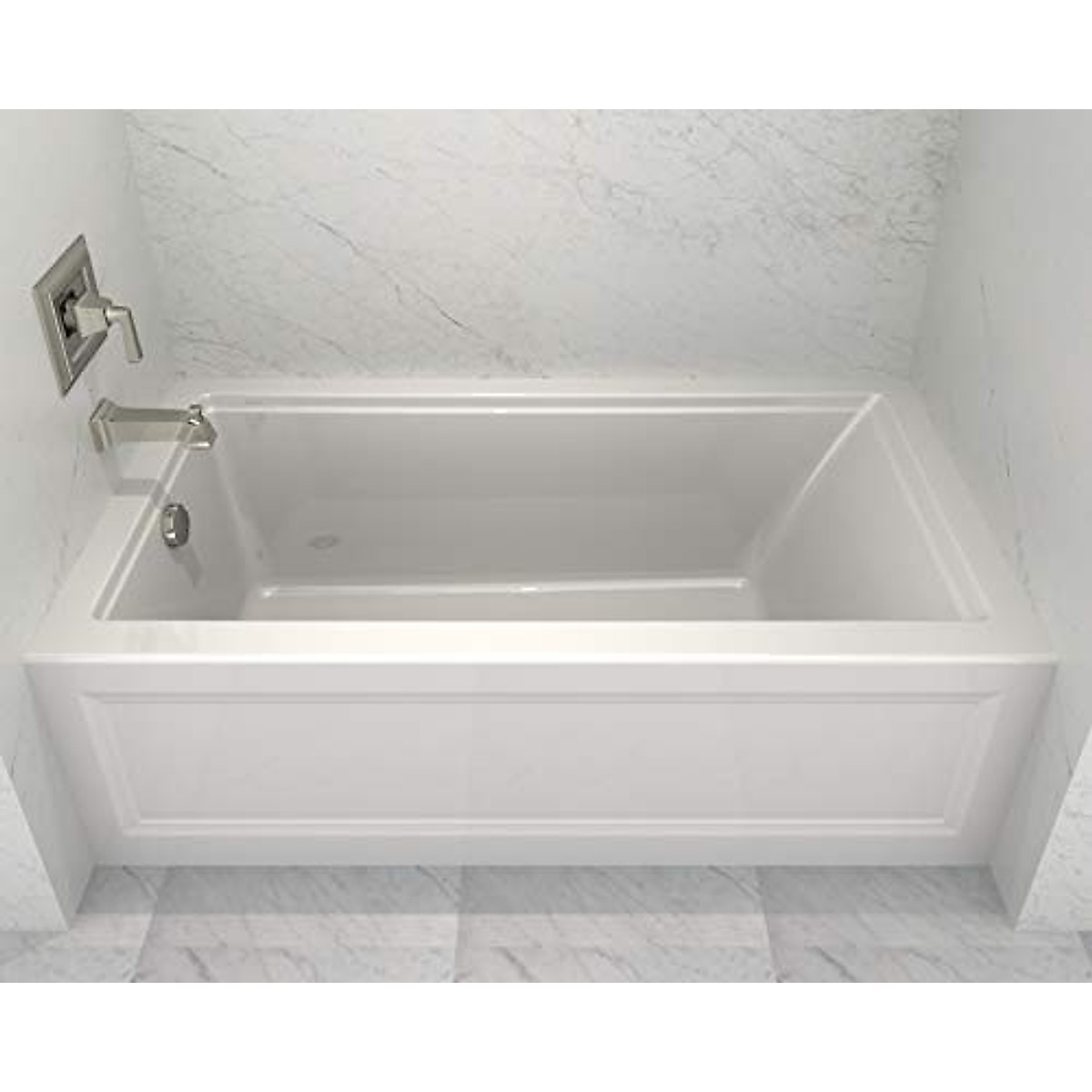 American Standard 2544102.02 Town Square S 60"x32" Bathtub-Right Drain, White