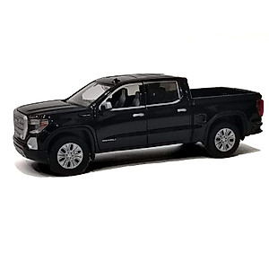 2019 GMC Sierra 1500 Denali Crew Cab Pickup Truck Black 1/24-1/27 Diecast Model Car by Motormax 79362