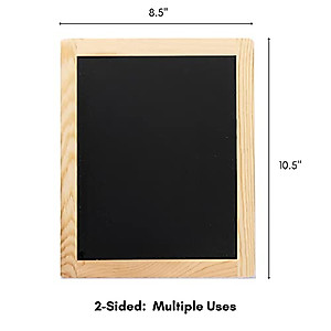 Plaid Double Sided Framed Chalkboard, 8.5"X10.5", 1 Pack