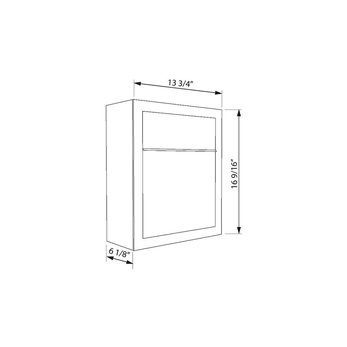 Base by Bravios - Modern Wall-Mounted Mailbox in Stainless Steel