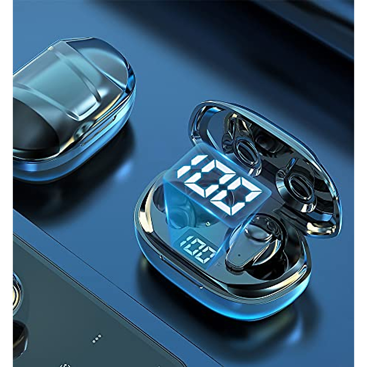 EBAKIN YH09 True Wireless Earbuds Bluetooth 5.1 Deep Bass Headphones with Charging Case Touch Control IPX7 Waterproof Sports Earphones in-Ear Built-in Mic Headset for iPhone and Android