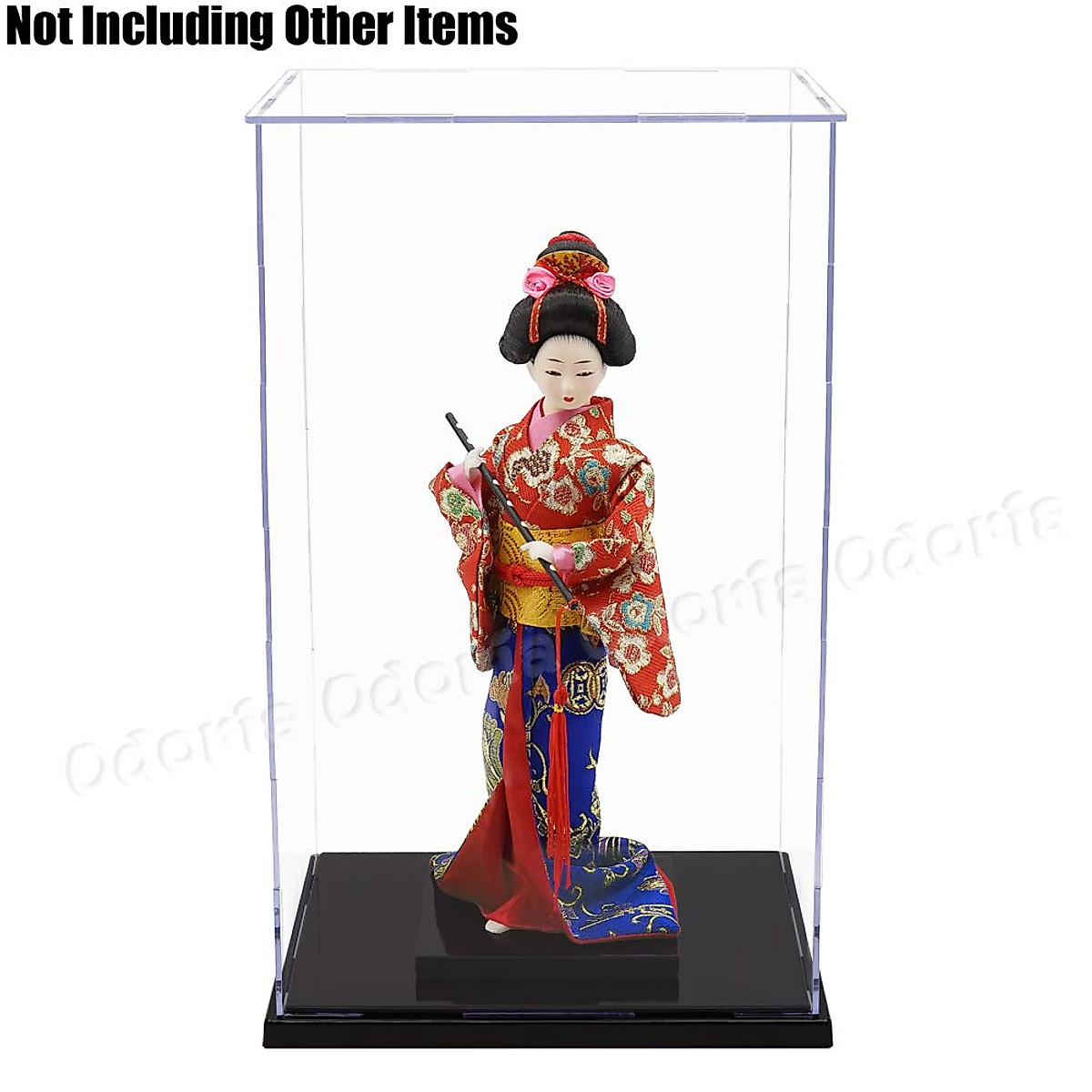 Odoria Clear Acrylic Assembly Required Display Box Case 12.2" High Dustproof Figure Display