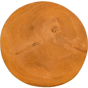 DEAYOU 2 Pack Small Wood Display Stand, 10"/ 8" Round Wooden Cupcake Pedestal, Paulownia Wood Slice Stand with Metal Leg for Plants, Rustic Wedding Cake Holder Slab Tray for Decor, Flower Pots, Table