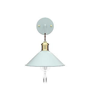 KEWANNO Plug in Wall Sconces, 2PACK Wall Lamp with Plug in Cord, Plug in Wall Light Sconces, Sconces Wall Lighting Plugin, E26 Modern Wall Light Fixtures (Blue)