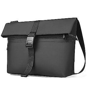 Waterproof Messenger Bag,12.9 Inch Shoulder Satchel Side Crossbody Bag for Men,Expandable Anti Theft Lightweight Durable Work Office Travel Casual College Crossbody Messenger Bags Gifts for Women Men
