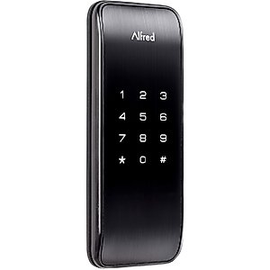 Alfred DB2 Smart Door Lock Deadbolt Touchscreen Keypad, Pin Code + Bluetooth, Up-to 20 Pin Codes (Black)
